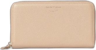 Emporio Armani Grained Leather Wallet - - Accessories - unisex - Beige - ONE SIZE