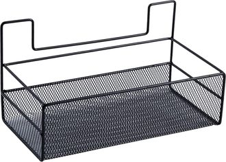 Pretyzoom Wandkorb Badezimmer Organizer Aus Schwarzem Draht Ohne Bohren Mittelgroß Stanzfreie Wandmontage Vielseitiges Duschregal Und Handtuchhalter Für Bad Und