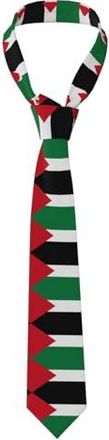 Generic Whjshop Cravate pour homme Drapeau de l&Eacute;tat de Palestine Photo pour affaires, quotidien, travail, anniversaire, mariage, f&ecirc;te, banquet, cadeau