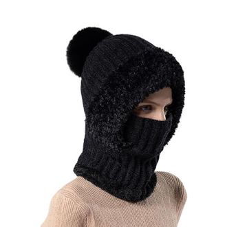 Generic &Eacute;charpe &agrave; capuche coupe-vent avec cordon de serrage, chapeau dhiver avec &eacute;charpe pour voyage, aventure, voyage, randonn&eacute;e, ski, anniversaire, Saint-Va