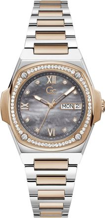 Gc Uhr - Quarz Tag & Datum Gc Coussin Shape Lady - Gr. unisize - in Silber - f&uuml;r Damen