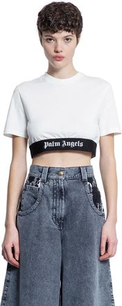 Palm Angels Classic Logo Tape Crop Tee