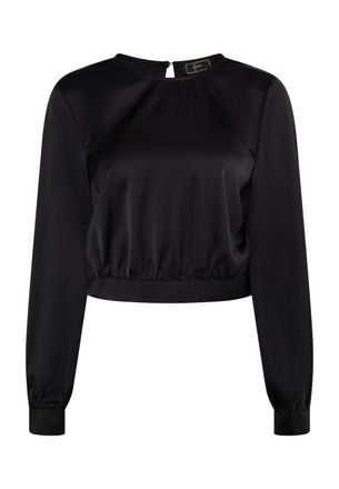 Faina Langarmbluse Damen schwarz