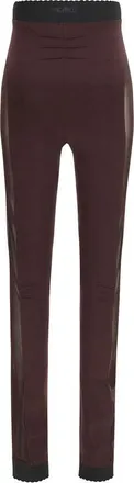 The Attico Womens Purple Viscose Leggings Clothing