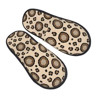 Generic &eacute;l&eacute;gant Pantoufles Hommes Imprim&eacute; l&eacute;opard Accueil Slippers Confortable Chaussons Homme pour Ext&eacute;rieur Maison Hiver L