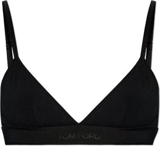 Tom Ford Femme, Sous-v&ecirc;tements, Noir, Taille: 38 FR Logo Bra