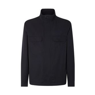 Ermenegildo Zegna Giubbotto Lungo Blouson - - Jackets - Herren - Blau - 2XL