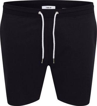 Solid SDTamp BT Herren Big & Tall Sweatshorts Kurze Hose Jogginghose elastischer Bund mit Kordeln Regular Fit, Größe:6XL, Farbe:Black (799000)