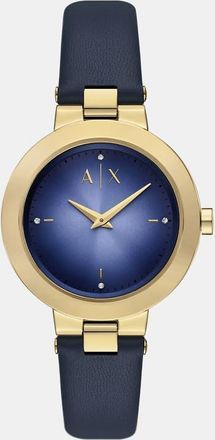 A|X Armani Exchange Jackie - Montre &agrave; quartz pour femme en acier inoxydable, 2 aiguilles - Bleu