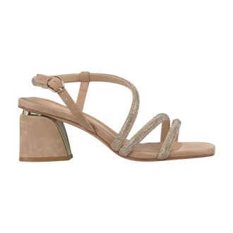 Alma En Pena Sandalette mit breitem Absatz - - Shoes - Damen - Beige - 36 EU