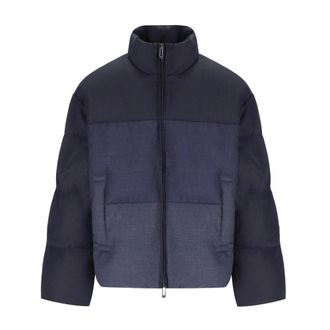 Emporio Armani Marineblock Steppjacke - - Jackets - Herren - Blau - L