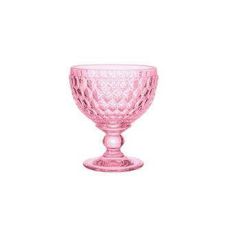 Villeroy & Boch Villeroy und Boch - Boston col. Sektschale rose, extravagantes, formsch&ouml;nes Glas f&uuml;r Sekt und Champagner, Kristallglas, rosa, 400 ml