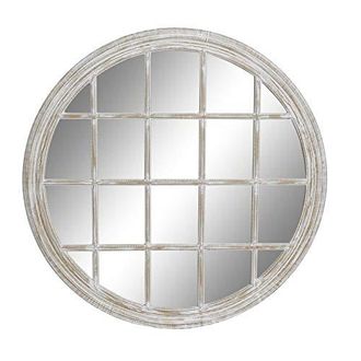 Dcasa D,casa - Spiegel aus Holz, Wei&szlig;, 90 cm