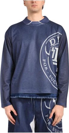 Diesel Homme, Sport, Bleu, Taille: XL Long Sleeve Training Top