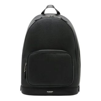 Burberry Pre-owned Sac &agrave; dos Rocco TT8 en toile de nylon et cuir - unisex - Pre-owned - Noir - Taille: ONE Size