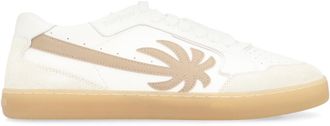 Palm Angels Mens Sneakers New Palm 1 Leather White Cow Hide Trainers
