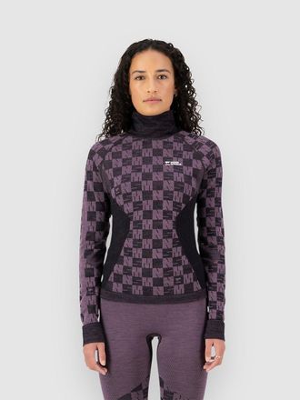 Mons Royale Ascender Merino Mock Neck Funktionsshirt black