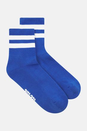 Derbe Derbe Socken Basic Short Blau Wei&szlig;