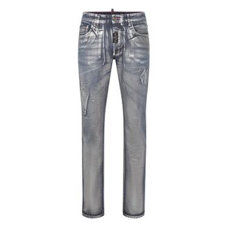 Philipp Plein Denim Hosen Super Straight Cut - - Jeans - Herren - Blau - W29
