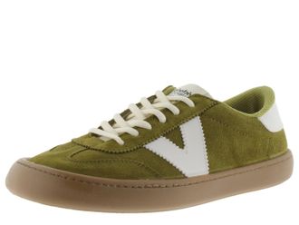 Victoria Low-Top Unisex Olmo Spaltleder Barefoot & Kontrast-Teile & Karamellsohle 1186103 f&uuml;r Erwachsene Oliva 41