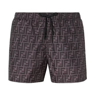 Fendi Tech Fabric Swim Shorts - - Swimwear - Herren - Grau - S