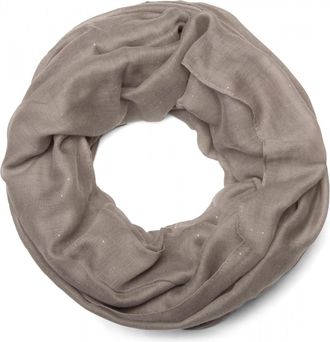 styleBREAKER Schlauchschal Loop mit Glitzer unifarben