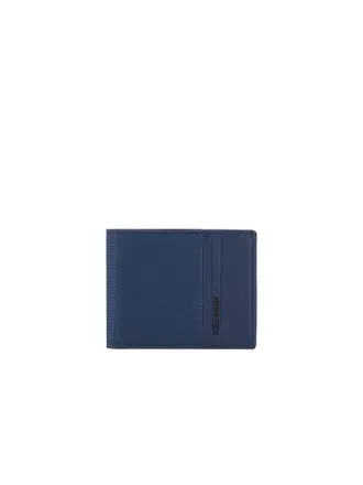 Piquadro Mens Wallet Blue Recycled Polyester Bags