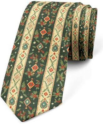 Generic Cravate Fleurs Vertes Confortable Men Tie Fine Cravate Homme Pour &Eacute;v&eacute;nements Mariage L&Eacute;cole