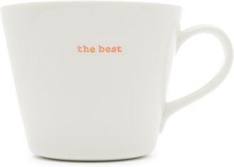 Keith Brymer Jones Standard Bucket Tasse Die Beste, 0,35 l, Porzellan, Wei&szlig;, 12,5 x 10 x 8 cm