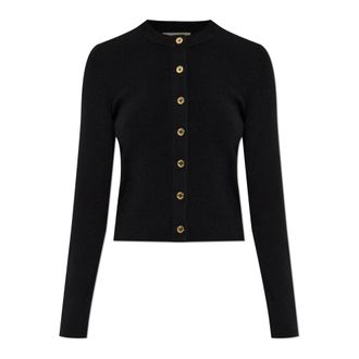Michael Kors Woll-Strickjacke - - Knitwear - Damen - Schwarzk - XL