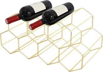 Generic Arbeitsplatte f&uuml;r Weinregal mit 3 Ebenen, stapelbares Weinregal mit 3 Ebenen, Flaschenregal f&uuml;r Weinflaschen - freistehendes Weinregal aus Metall f&uuml;r 