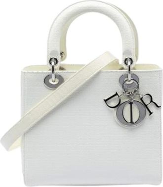 Dior Pre-owned Lady Dior - Femme - Pre-owned - Blanc - Taille: ONE Size