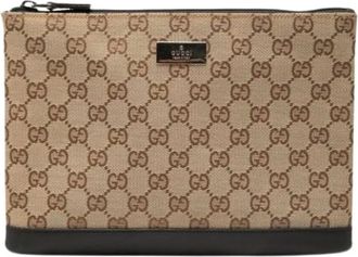 Gucci Sac bandouli&egrave;re Pre-owned en toile - Femme - Pre-owned - Beige - Taille: ONE Size