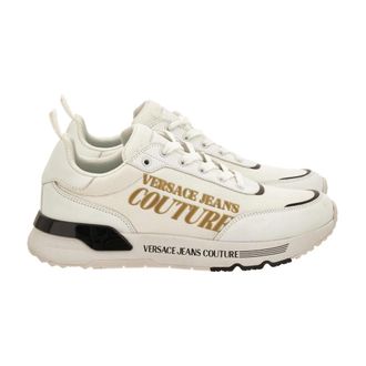 Versace Jeans Couture Sneakers mit Logo-Print - - Shoes - Herren - Wei&szlig; - 42 EU