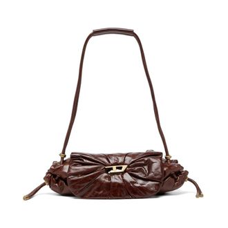 Diesel Femme, Sacs, Rouge, Taille: ONE Size Sac bandouli&egrave;re &agrave; rabat
