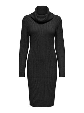 Only Damen Onlnellie Ls Rollneck Dress at KNT, Black, XL