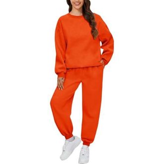 Generic Co Ord Ensembles pour femme 2 tenues d&eacute;contract&eacute;es &agrave; manches longues et haut court pour femme Ensemble de v&ecirc;tements de d&eacute;tente pour femme Ensemble de 