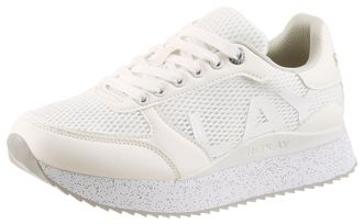 Replay Plateausneaker REPLAY, Damen, Gr. 39, wei&szlig;, Lederimitat, Textil, Schuhe Plateausneaker, Trend-Sneaker, Freizeitschuh, Halbschuh mit Logoschriftzug sei