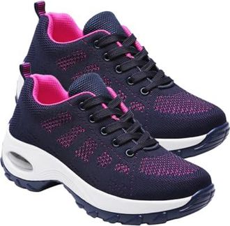 IFUNDOM Chaussures De Sport Grandes Tailles Femme Baskets Confortables Et Respirantes Semelle Épaisse Antichoc pour Marche Et Running Style Décontracté Élégan