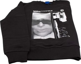 Karl Lagerfeld Homme, Sweatshirts et sweats &agrave; capuche, Noir, Taille: M KLJ Reg Karl Sweat