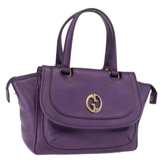 Gucci Sac &agrave; main en cuir Pre-owned - Femme - Pre-owned - Violet - Taille: ONE Size