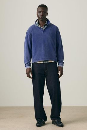 Levi's Lang&auml;rmeliges Finn Boxy-Polo - Herren - Blau / Blau