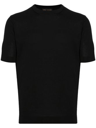 Dell'Oglio t-shirt en coton &agrave; col rond - Noir