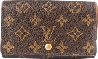 Louis Vuitton Portemonnaie - Louis Vuitton Canvas Monogram Tresor Wallet - Gr. unisize - in Braun - für Damen