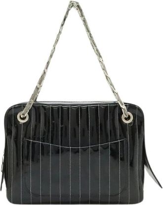 Chanel Sac bandouli&egrave;re en cuir pr&eacute;-poss&eacute;d&eacute; - Femme - Pre-owned - Noir - Taille: ONE Size