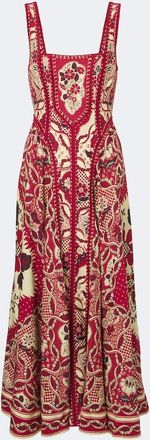 Alemais Al&eacute;mais Robe midi Kenny &agrave; imprim&eacute;