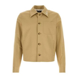 Amiri Script Kragen Hemdjacke - - Jackets - Herren - Beige - L