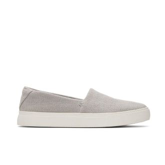 Toms Toms Kameron Damen-Sneaker zum Reinschlüpfen, Drizzle Grey Two Tone Slub, 40 EU