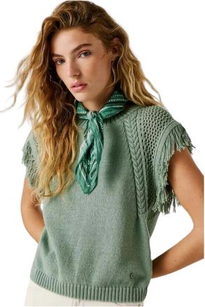 Pepe Jeans London Femme, Pulls, Vert, Taille: 42 FR Chaleco Kadali
