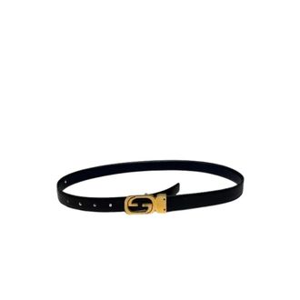Gucci Pre-owned GG Monogram Buckle Belt - - Pre-owned - Damen - Schwarzk - ONE SIZE